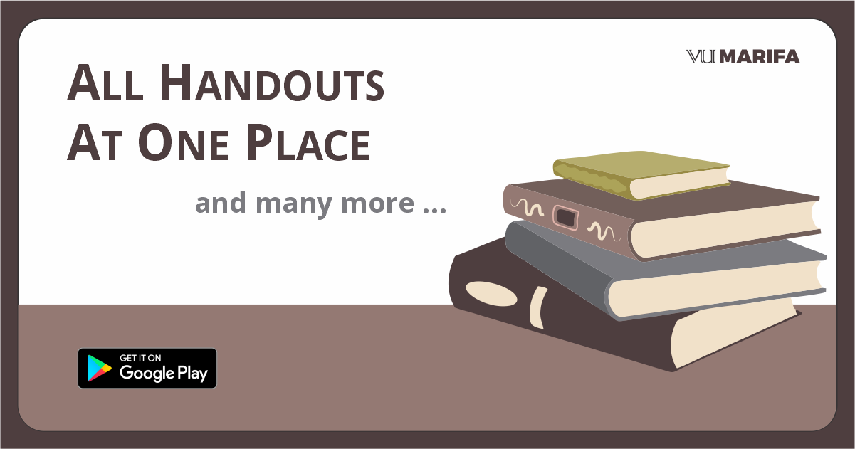 Handouts - Download Virtual University Handouts | VU Marifa